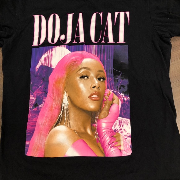 Tops | Doja Cat Tour Merch Black Short Sleeve Tshirt Top | Poshmark